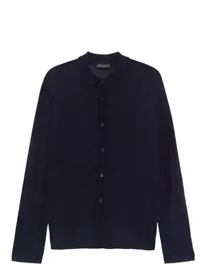 ROBERTO COLLINA Button-down Cotton Shirt - Blue