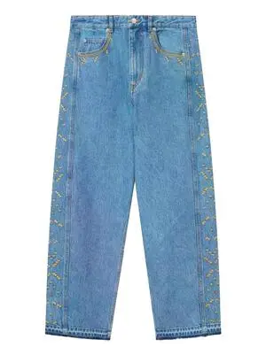MARANT MARANT Jorian Embellished Barrel Leg Jeans