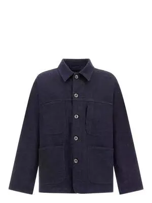 Herno Patch-pocket Denim Shirt Jacket - Blue