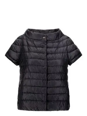 Herno Greta Short-sleeve Quilted Jacket - Blue