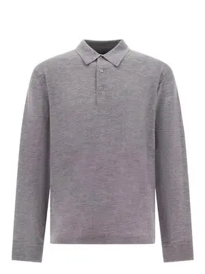 Herno Cashmere Polo Shirt - Grey