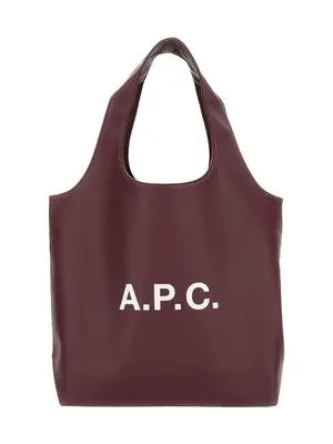 A.p.c. Logo Shoulder Bag - Brown