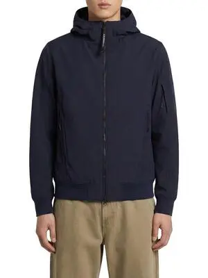 C.P. COMPANY Zip-up Hooded Jacket - Blue