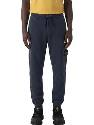 Stone Island Logo Patch Sweatpants - Blue