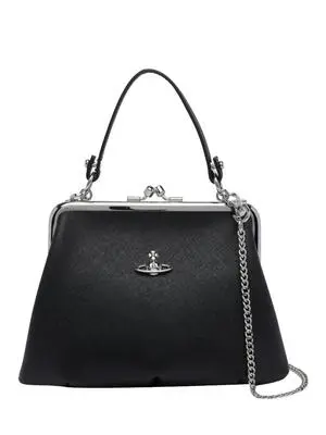VIVIENNE WESTWOOD Orb Clasp Mini Bag - Black