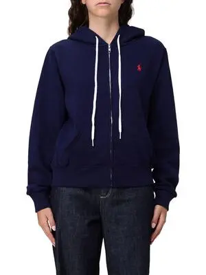 Polo Ralph Lauren Polo Ralph Lauren Cotton-Blend Zip-Up Hoodie With Embroidered Logo Navy