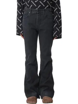 Balenciaga High Rise Flared Jeans - Black