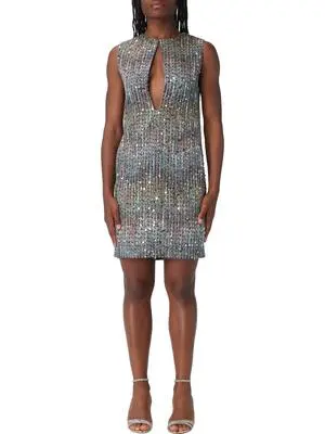 Missoni Sequined Plunge Neckline Mini Dress - Brown