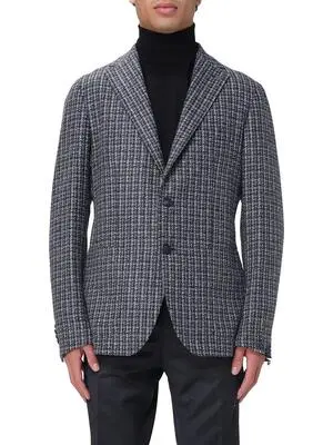 Tagliatore Tailored Blazer With Checked Pattern - Brown