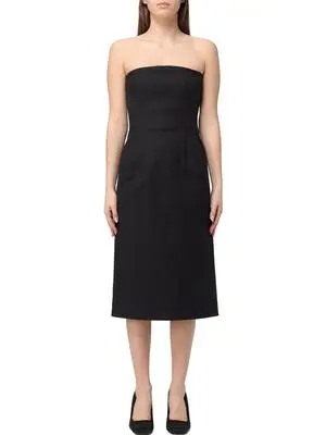 Sportmax Strapless Midi Dress - Black