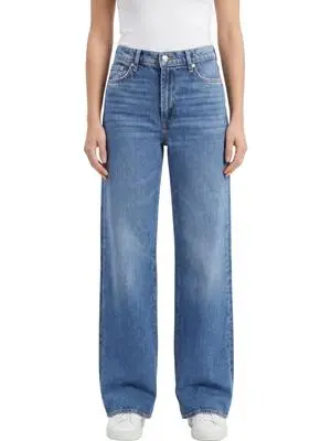 7 For All Mankind High Rise Wide Leg Jeans - Blue