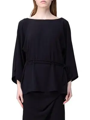 HANITA Crepe Blouse - Black