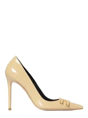 Elisabetta Franchi Nappa Leather Pumps With Stiletto Heel - Camel