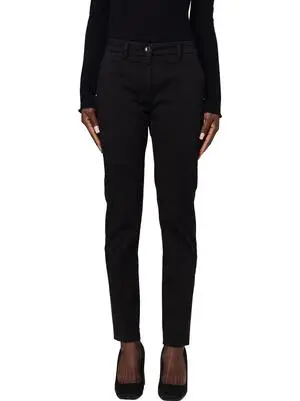 MASON'S Mason's Stretch Cotton Slim Fit Trousers Black