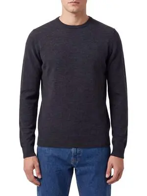 BALLANTYNE Ballantyne Crew Neck Jumper Grey