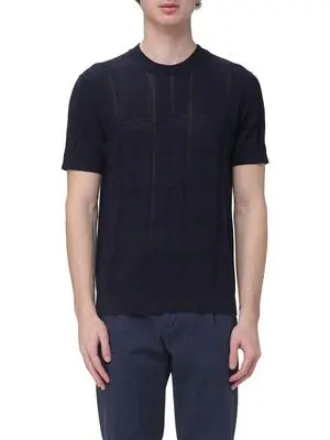 PAOLO PECORA Cotton Crew Neck Sweater - Blue