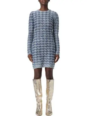 DIESEL® Long Sleeve Printed Dress - Blue