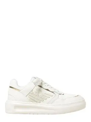 Emporio Armani Leather Sneakers - White