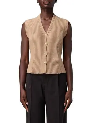 Max Mara Sleeveless Button-detailed Cardigan - Camel