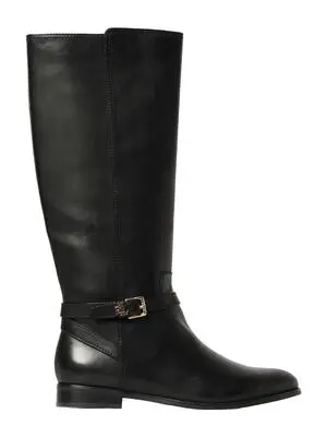 Ralph Lauren Leather Knee-high Boots - Black