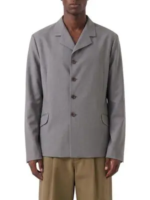 JIL SANDER Single-breasted Virgin Wool Blazer - Grey