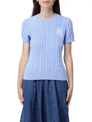 Ralph Lauren Cotton Monogram Sweater - Blue
