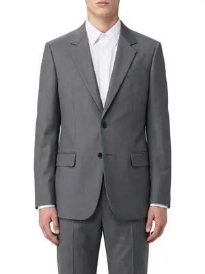 Valentino Garavani Single-breasted Merino Wool Blazer With Lapel Collar - Black