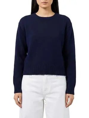 Polo Ralph Lauren Ribbed Crew Neck Jumper - Blue