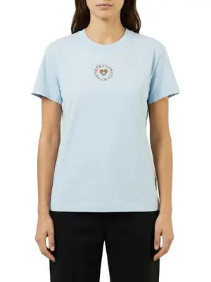 Stella McCartney Crewneck T-shirt - Gnawed Blue