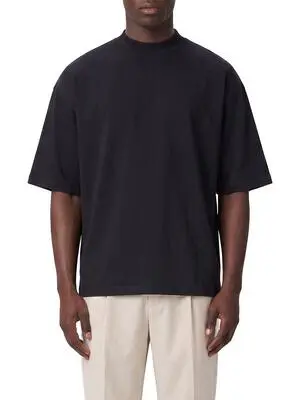 PAOLO PECORA Oversized Cotton T-shirt - Black