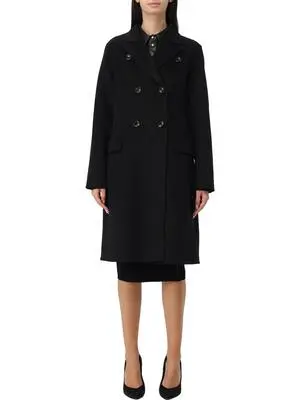 Liu Jo Double Breasted Coat - Black