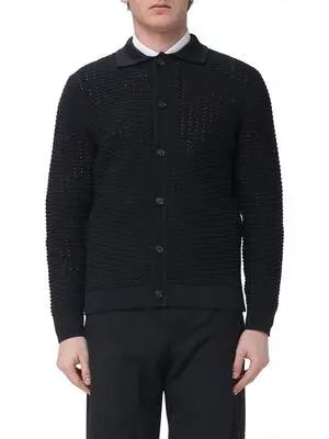 PAOLO PECORA Cotton Cardigan - Black