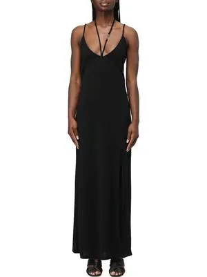 Karl Lagerfeld Strappy Maxi Dress - Black