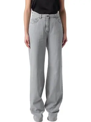 Elisabetta Franchi Wide Leg Jeans - Grey