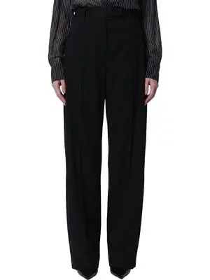 THELATEST Dina Stretch Cotton Baggy Trousers - Black
