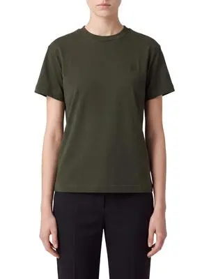 JIL SANDER Set Of Three Cotton T-shirts With Embroidered Logo - Grey