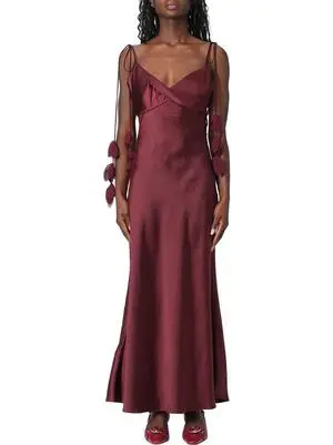 SELF-PORTRAIT Embellished Maxi Dress - Red
