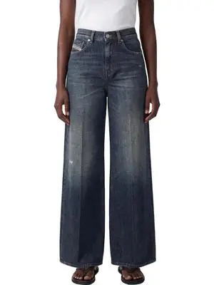 DIESEL® D-akemi Cotton Denim Jeans - Blue