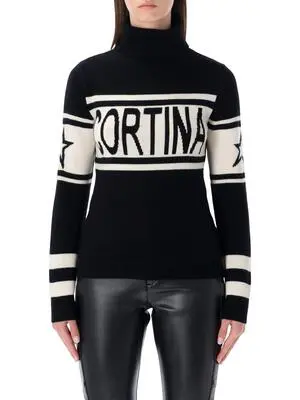 Perfect Moment Cortina" Turtleneck Jumper - Black
