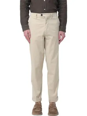 MASON'S Slim Fit Stretch Cotton Trousers - Beige