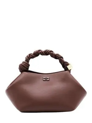 GANNI Twisted Handle Handbag - Brown
