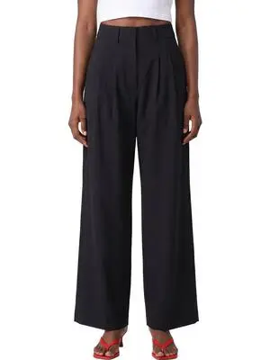 PT TORINO Pt Torino Frankie Cotton Palazzo Trousers Black