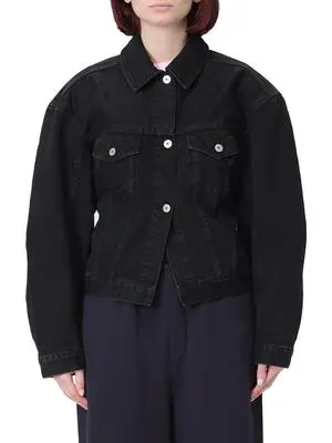 Jacquemus Cropped Denim Jacket - Black