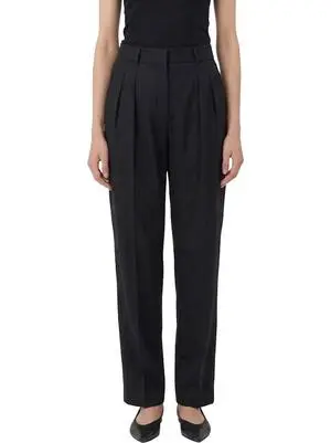 Loulou De Saison Wool Blend Classic Trousers - Black