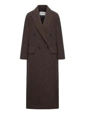 Max Mara Double-breasted Long Coat - Black