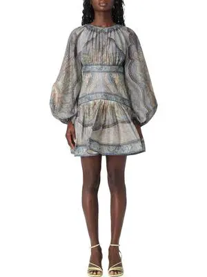 Zimmermann Paisley Print Mini Dress - Blue