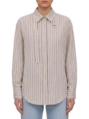 Isabel Marant Étoile Striped Silk Blend Shirt - Multicolor