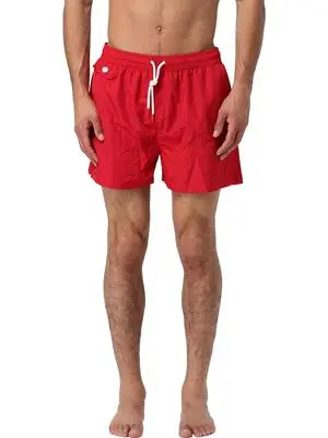 Kiton Polyester Swim Shorts - Red