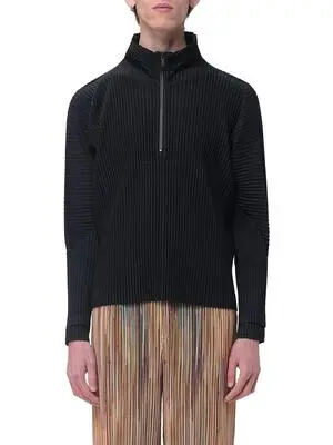 Issey Miyake Homme Plissé Technical Crêpe Pleated Sweater - Black
