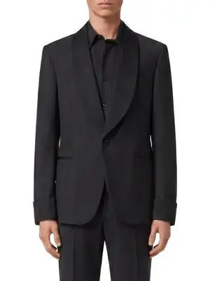 BILLIONAIRE Single-breasted Wool Blazer - Black